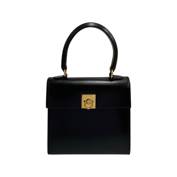 Celine | Bags | Celine Vintage Logo Ring Hardware Calf Leather Genuine ...